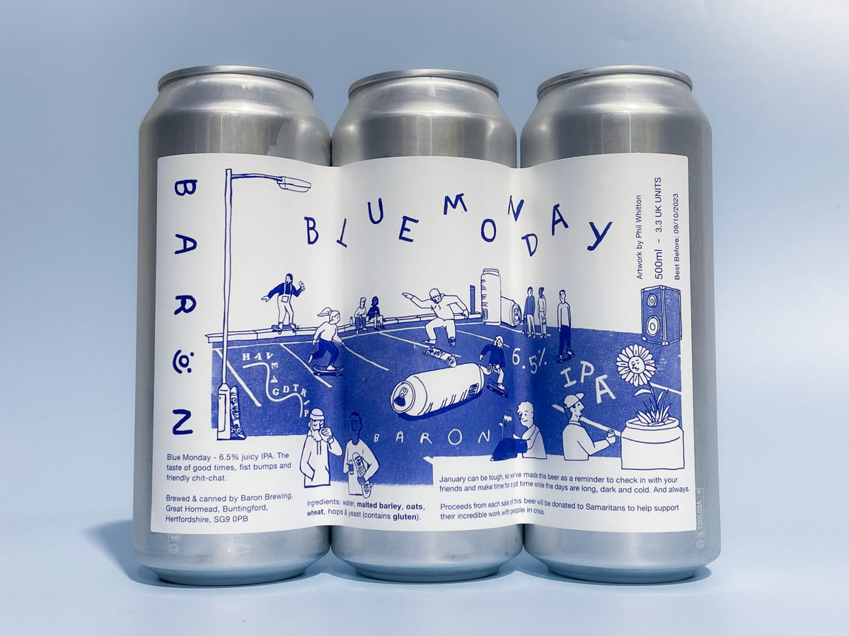 Blue Monday - Baron Brewing - IPA, 6.5%, 500ml Can – Raynville Superstore