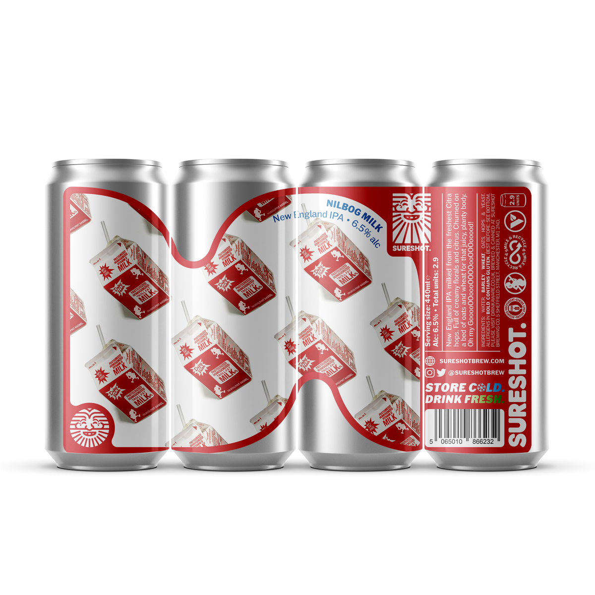 Nilbog Milk - Sureshot - New England IPA, 6.5%, 440ml Can – Raynville ...
