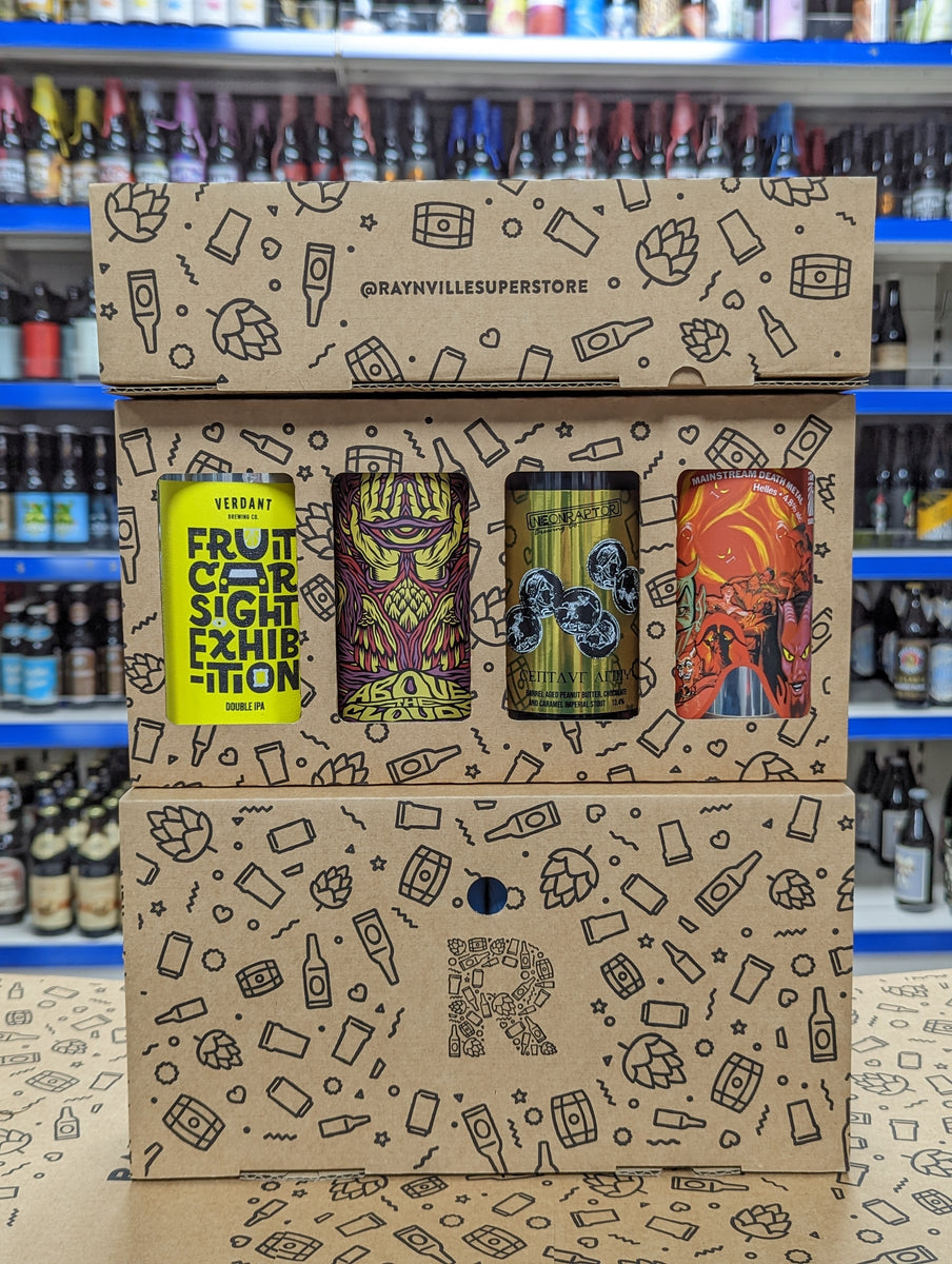 Raynville Superstore Gift Pack Box - Raynville Superstore - 4 Beer Can