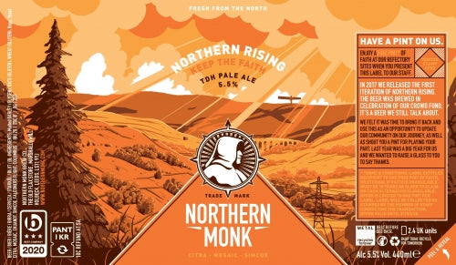 Northern Rising - Northern Monk - TDH Pale Ale, 5.5%, 440ml – Raynville ...