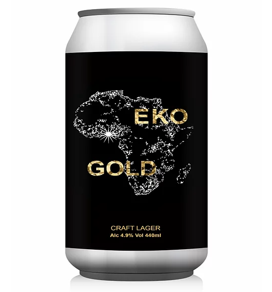 Eko Gold - Eko Brewery - Lager, 4.9%, 440ml Can – Raynville Superstore