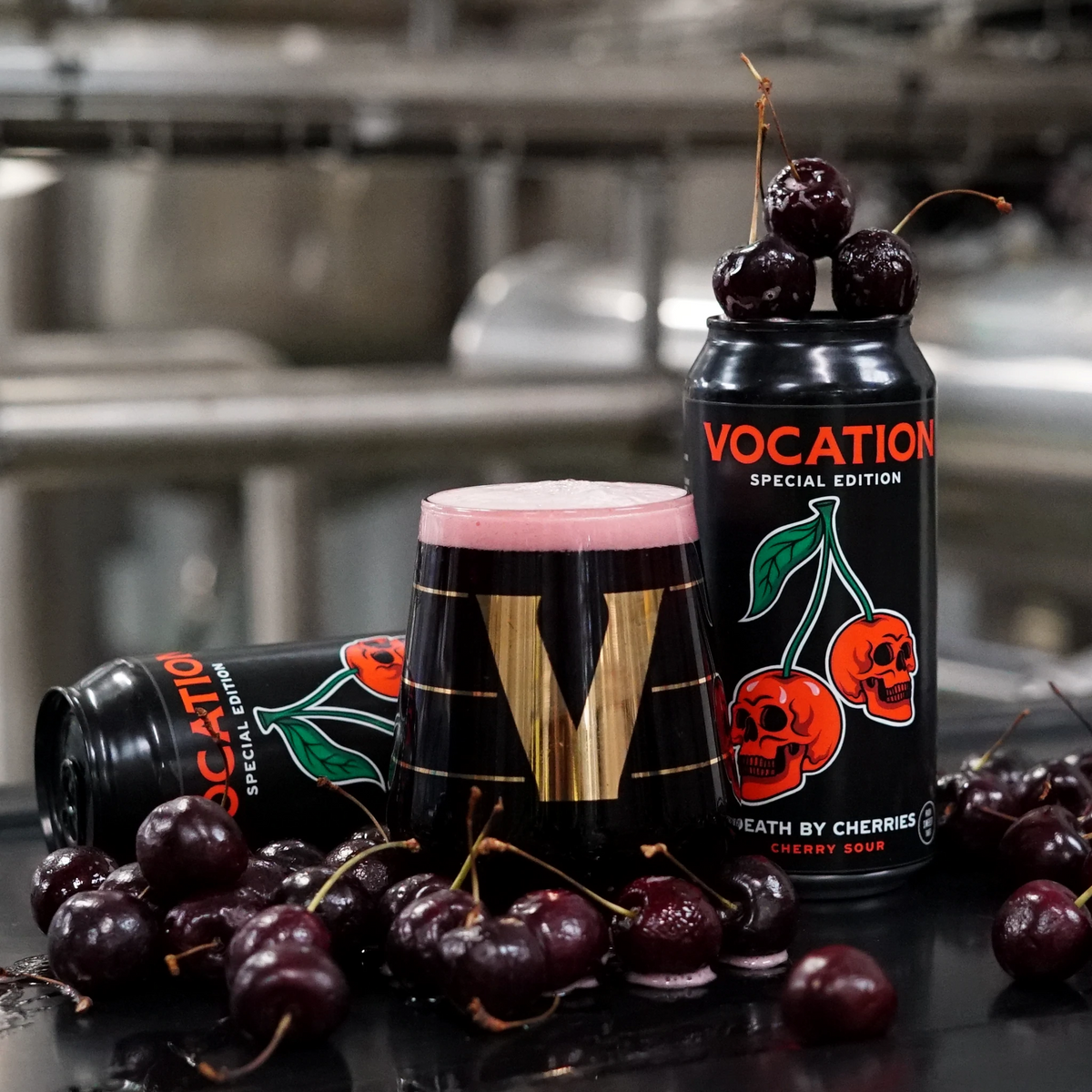 Death By Cherries - Vocation Brewery - Cherry Sour, 4.5%, 440ml Can ...