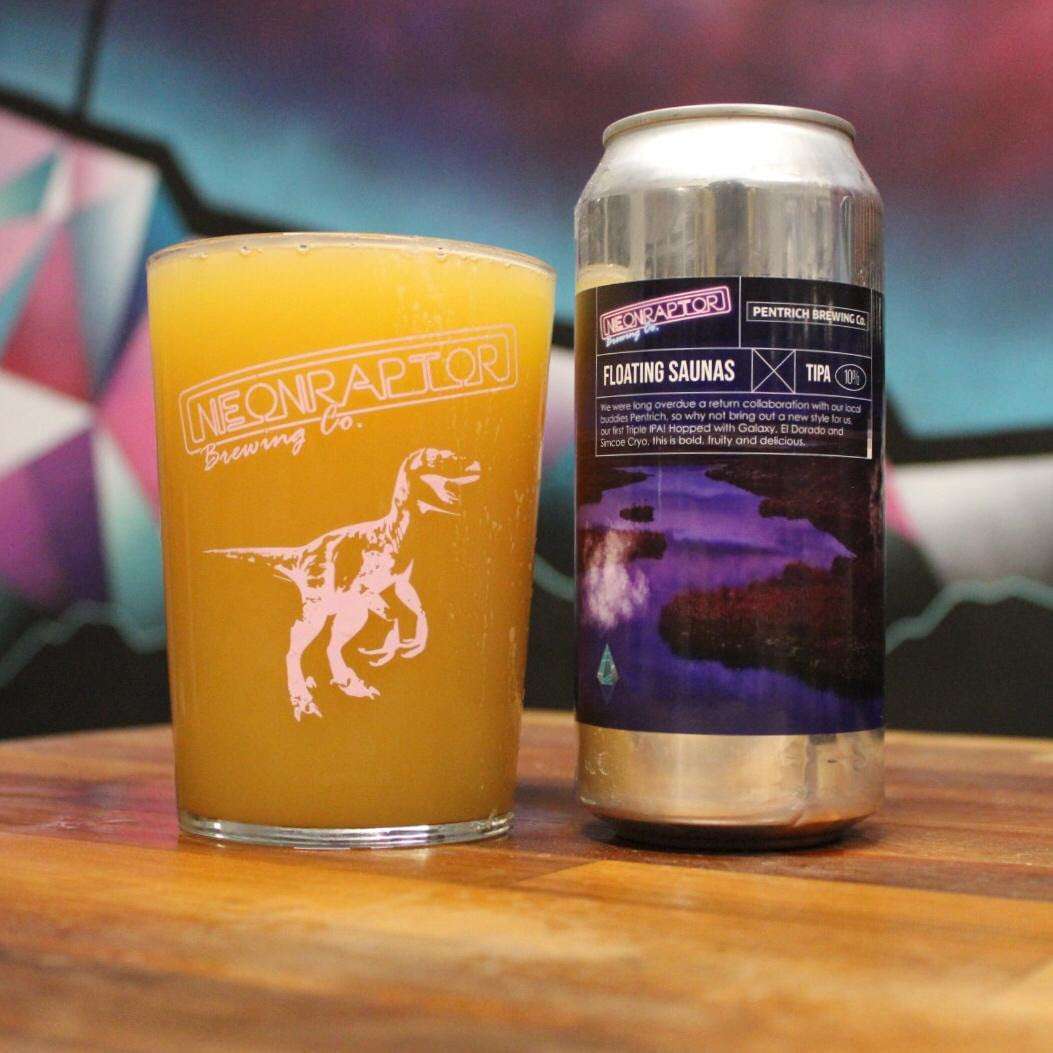 Floating Saunas - Neon Raptor X Pentrich Brewing Co - Triple IPA, 10% ...