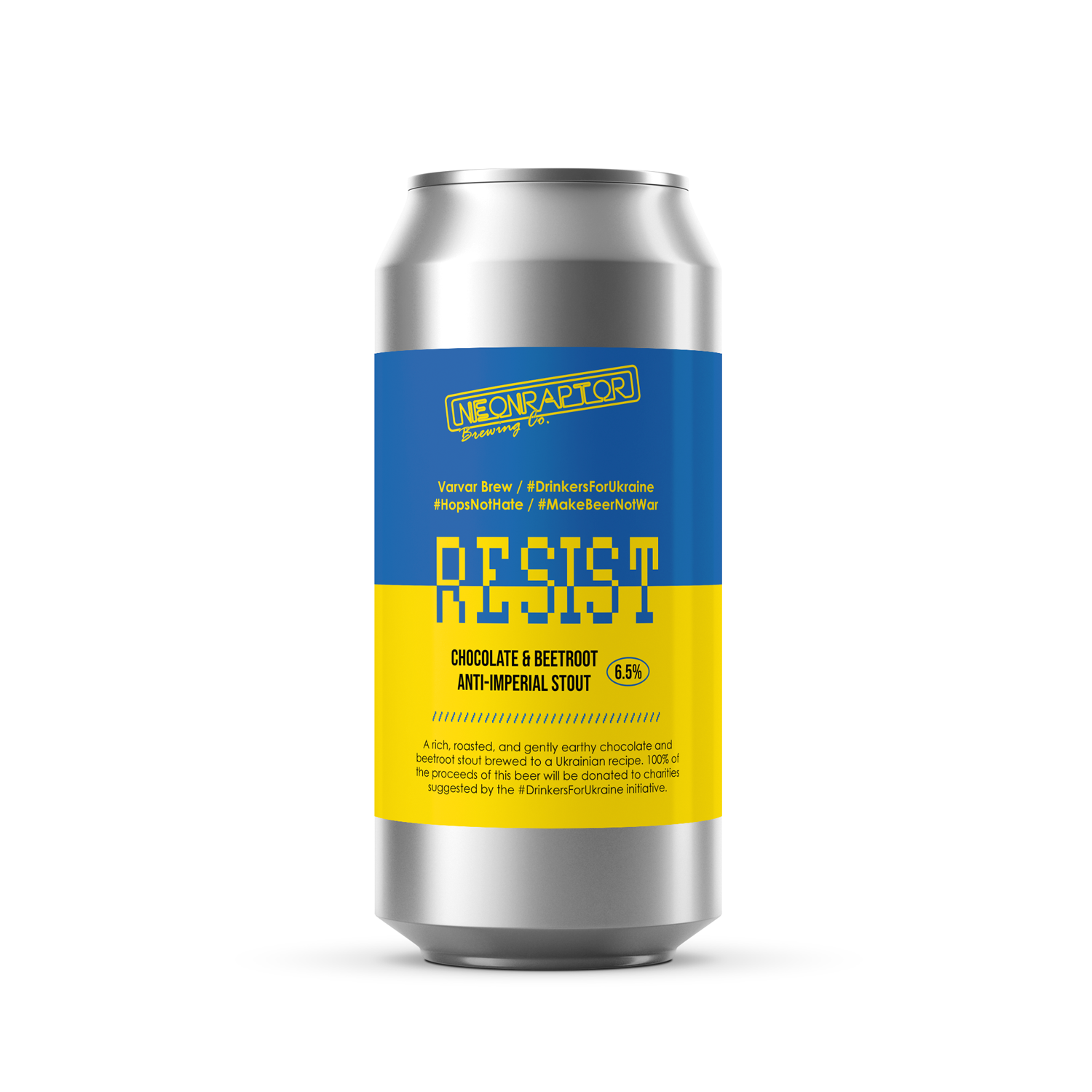 Resist - Neon Raptor - Chocolate and Beetroot Anti-Imperial Stout, 6.5 ...