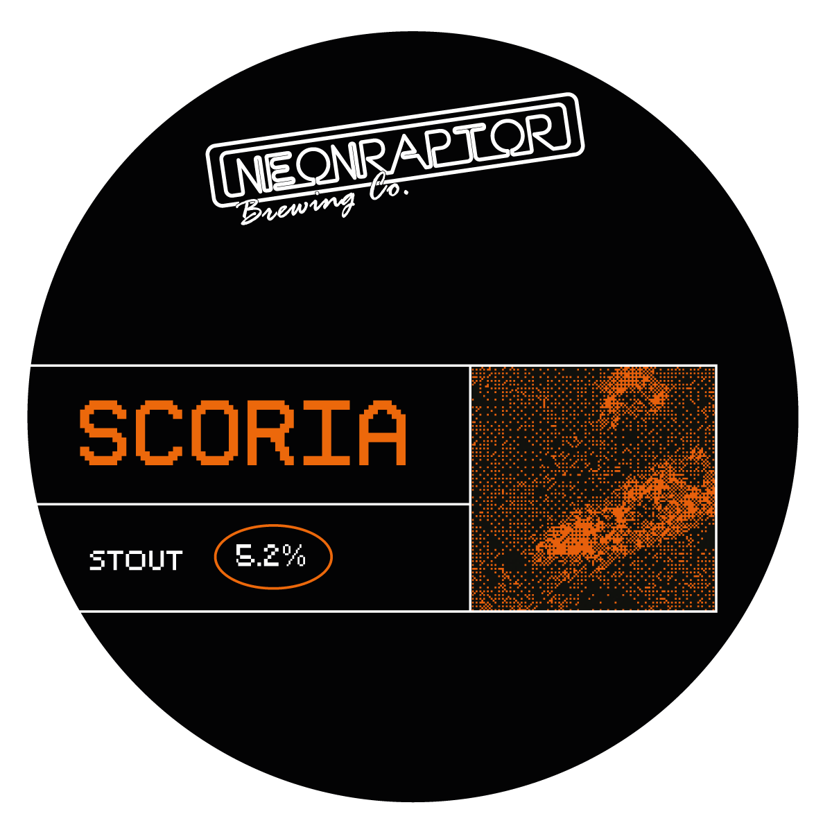 Scoria - Neon Raptor - Stout, 5.2%, 440ml Can – Raynville Superstore