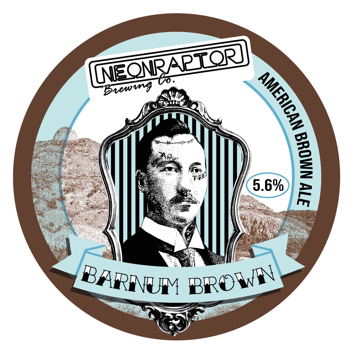 Barnum Brown - Neon Raptor - American Brown Ale, 5.6%, 440ml Can ...