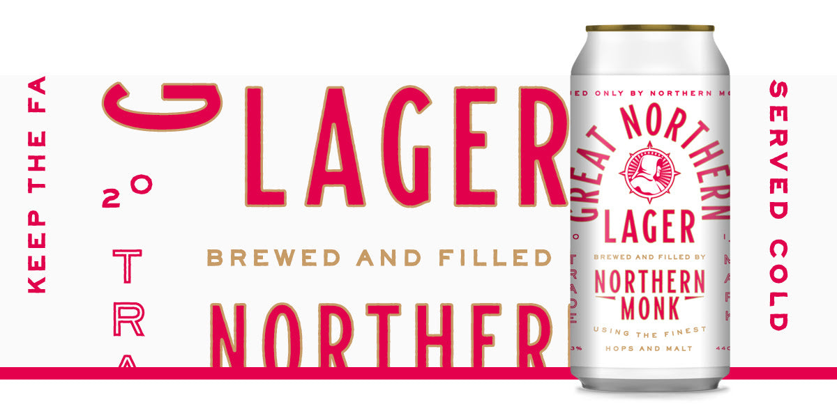 Great Northern Lager - Northern Monk - Lager, 4.3%, 440ml Can ...