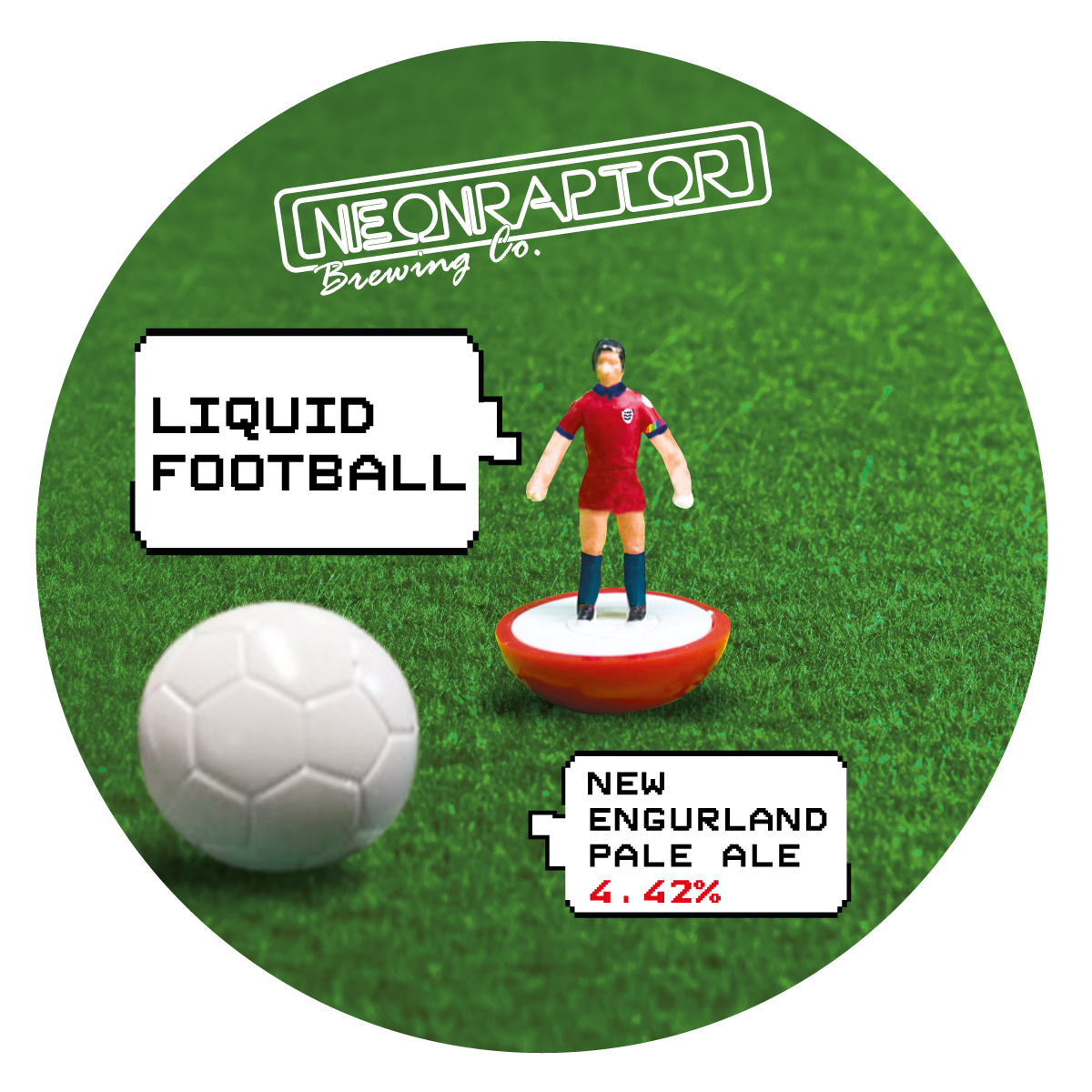Liquid Football - Neon Raptor - New Engurland Pale Ale, 4.42%, 440ml C ...
