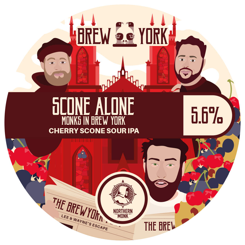 Scone Alone - Brew York X Northern Monk - Cherry Scone Sour IPA, 5.5% ...