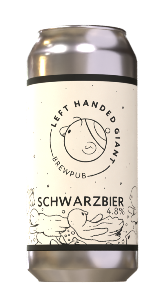 Schwarzbier - Left Handed Giant Brewpub - Schwarzbier, 4.8%, 440ml Can ...