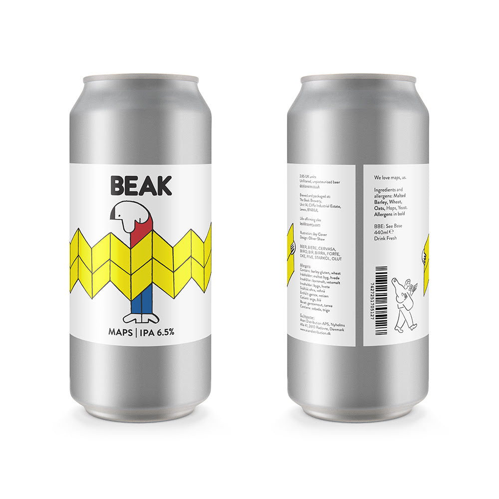 Maps - Beak Brewery - IPA, 6.5%, 440ml Can – Raynville Superstore