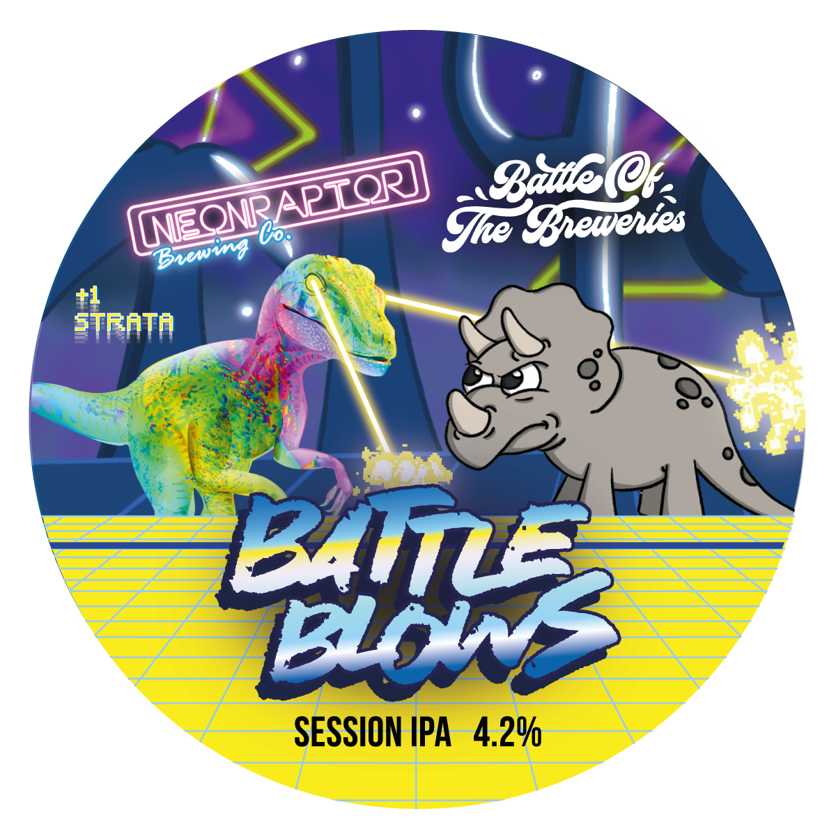 Battle Blows - Neon Raptor - Session IPA, 4.2%, 440ml Can – Raynville ...