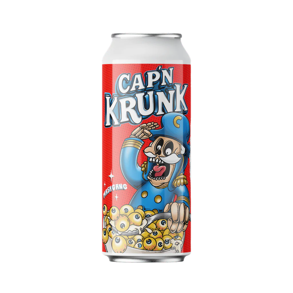 Cap'n Krunk - Mash Gang - Low Alcohol Cereal Milk Pale Ale, 0.5%, 440m ...